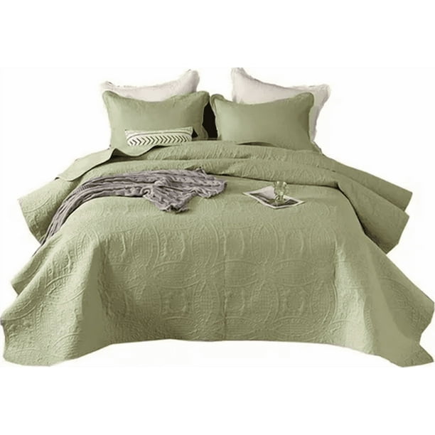 Cobertor verano king unicolor verde Rey | Lider