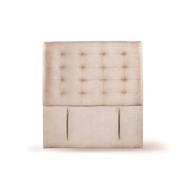 Respaldo Napoles Cuero Beige 1.5 Plaza | Lider