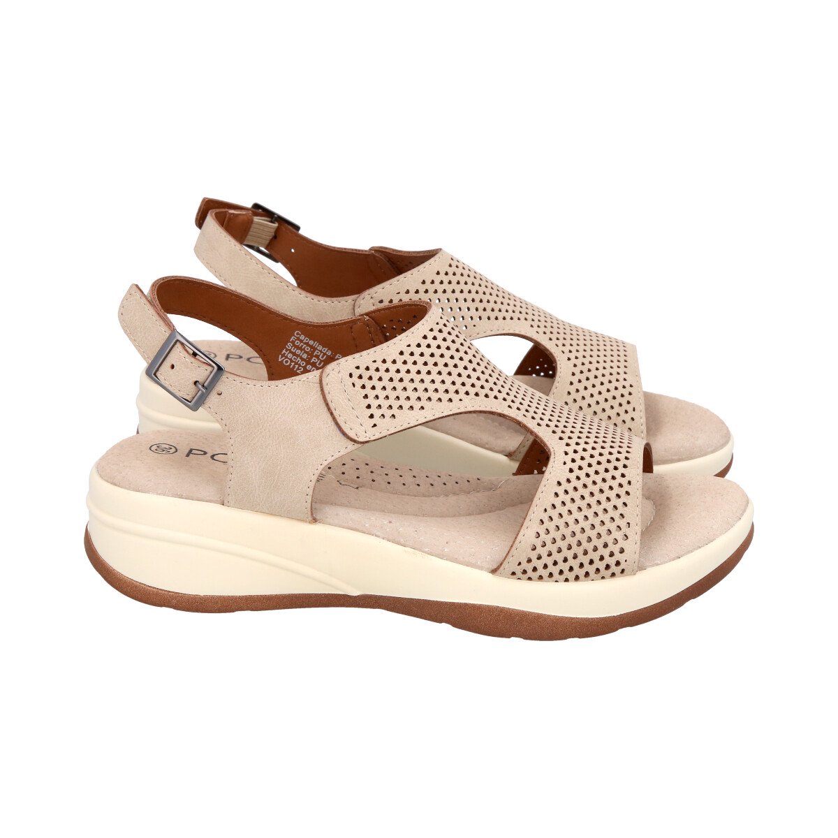 Sandalia Mujer Beige Danna Police | Lider