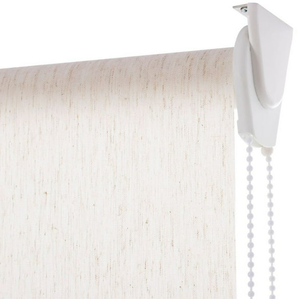 Cortina Roller Lino Traslúcida, Alto Ajustable máximo de 240 cm x Ancho a Elección para Sala ...