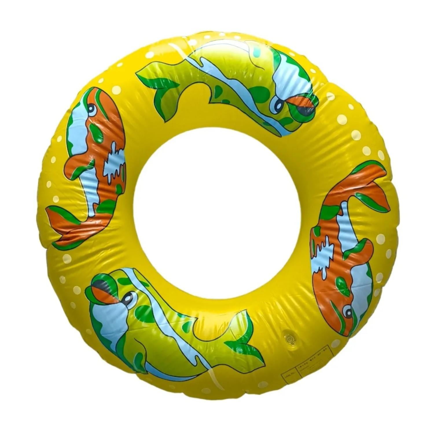 Flotador Inflable Redondo 70cm Amarillo Para Piscinas | Lider