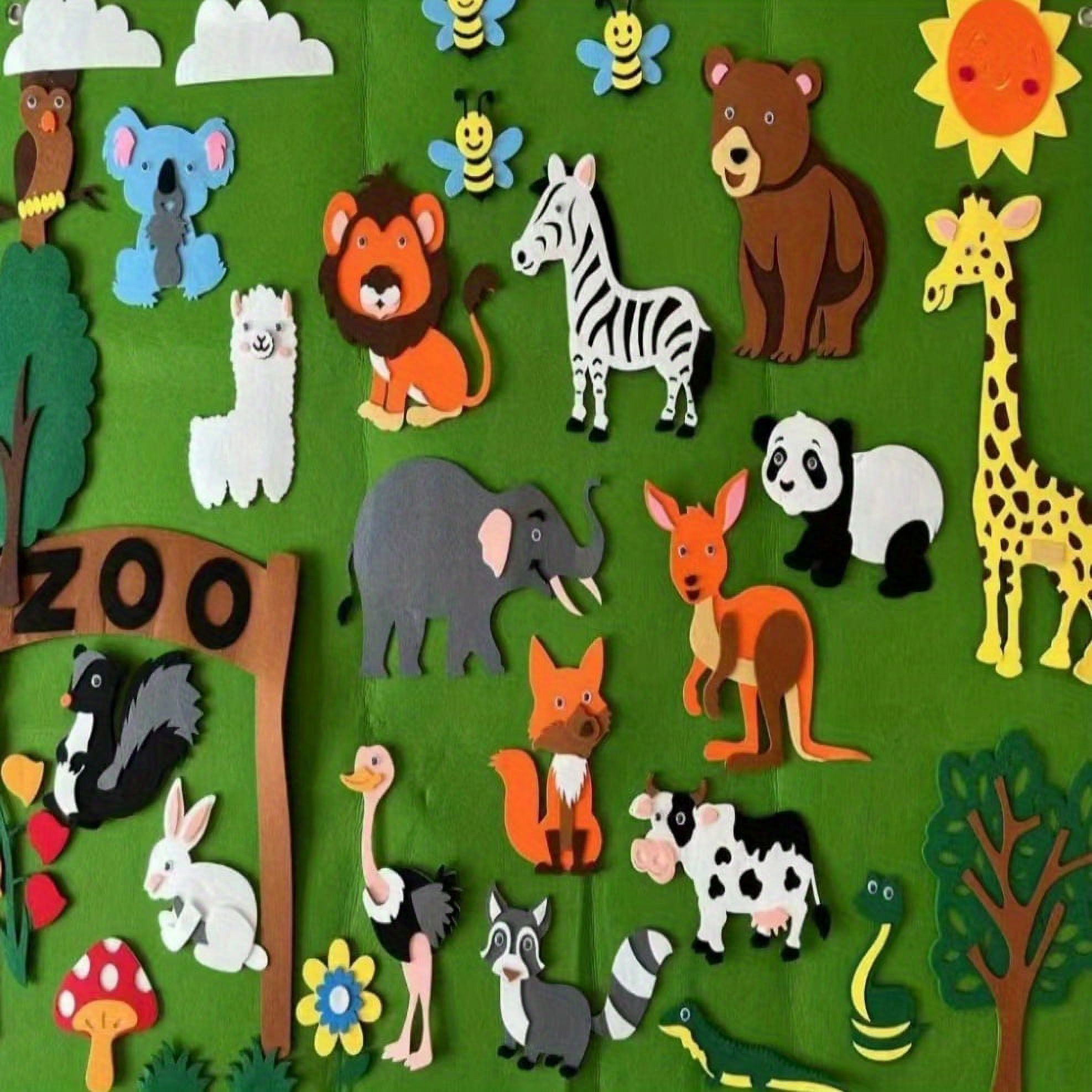 Interactive Learning Fun: Felt Board Story Set Animals Story Toys ...