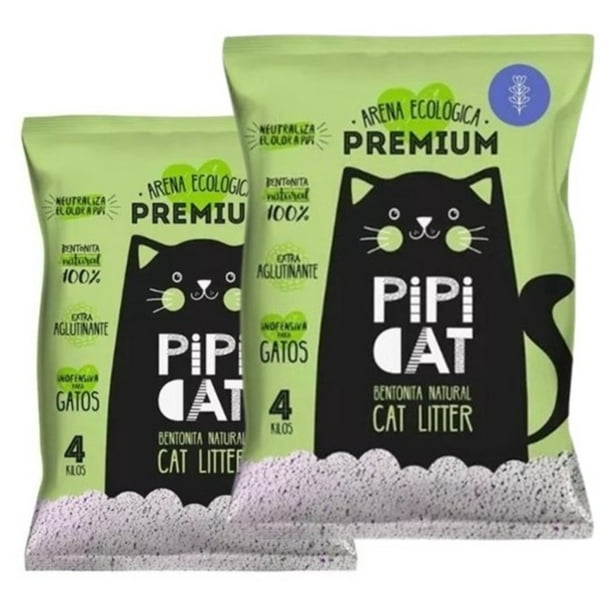 Arena Aglutinante Para Gatos 8kg Control Olores Pipicat Lavanda | Lider