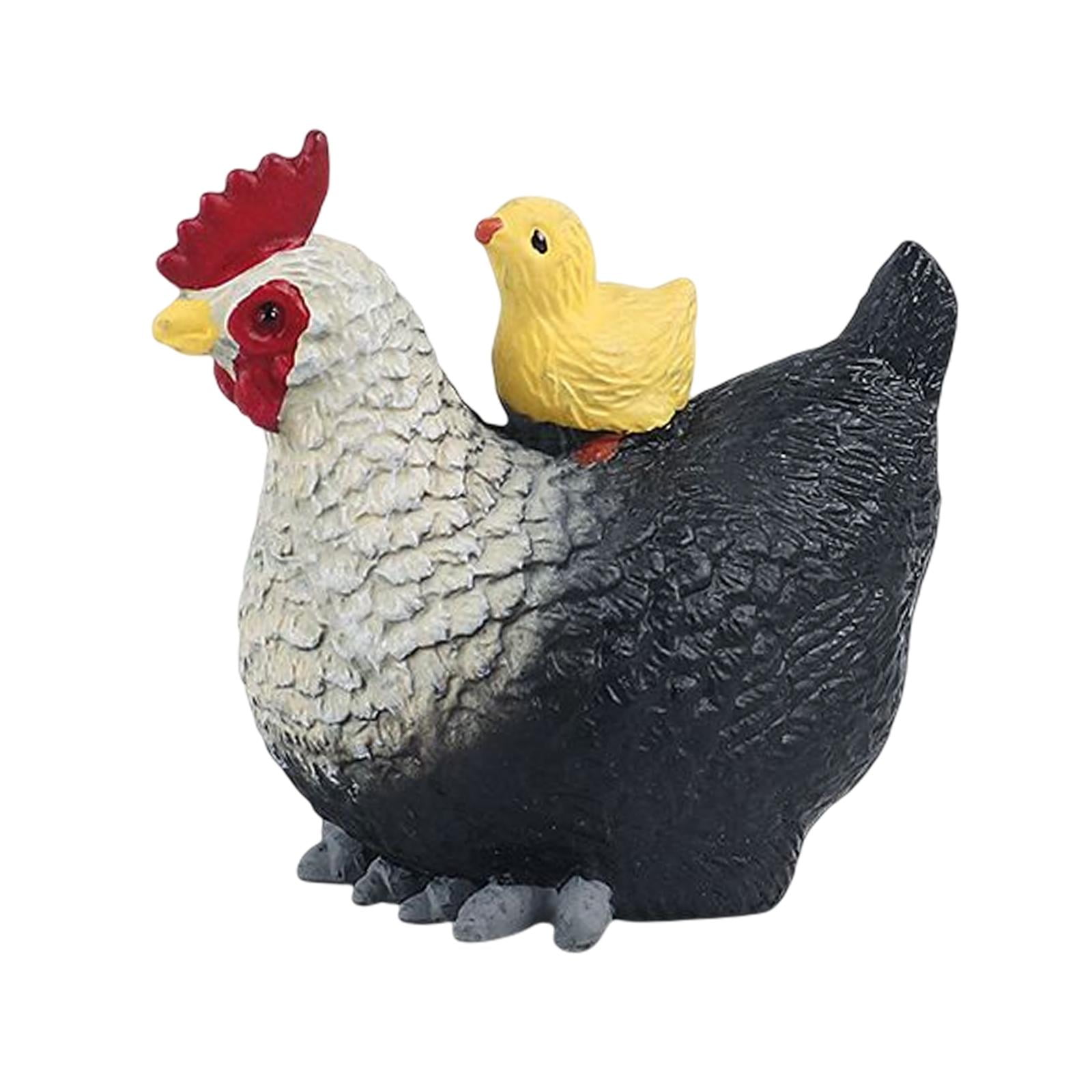 Figuras Simuladas De Pollo Y Pollito, Figuras De Aves De Corral ...