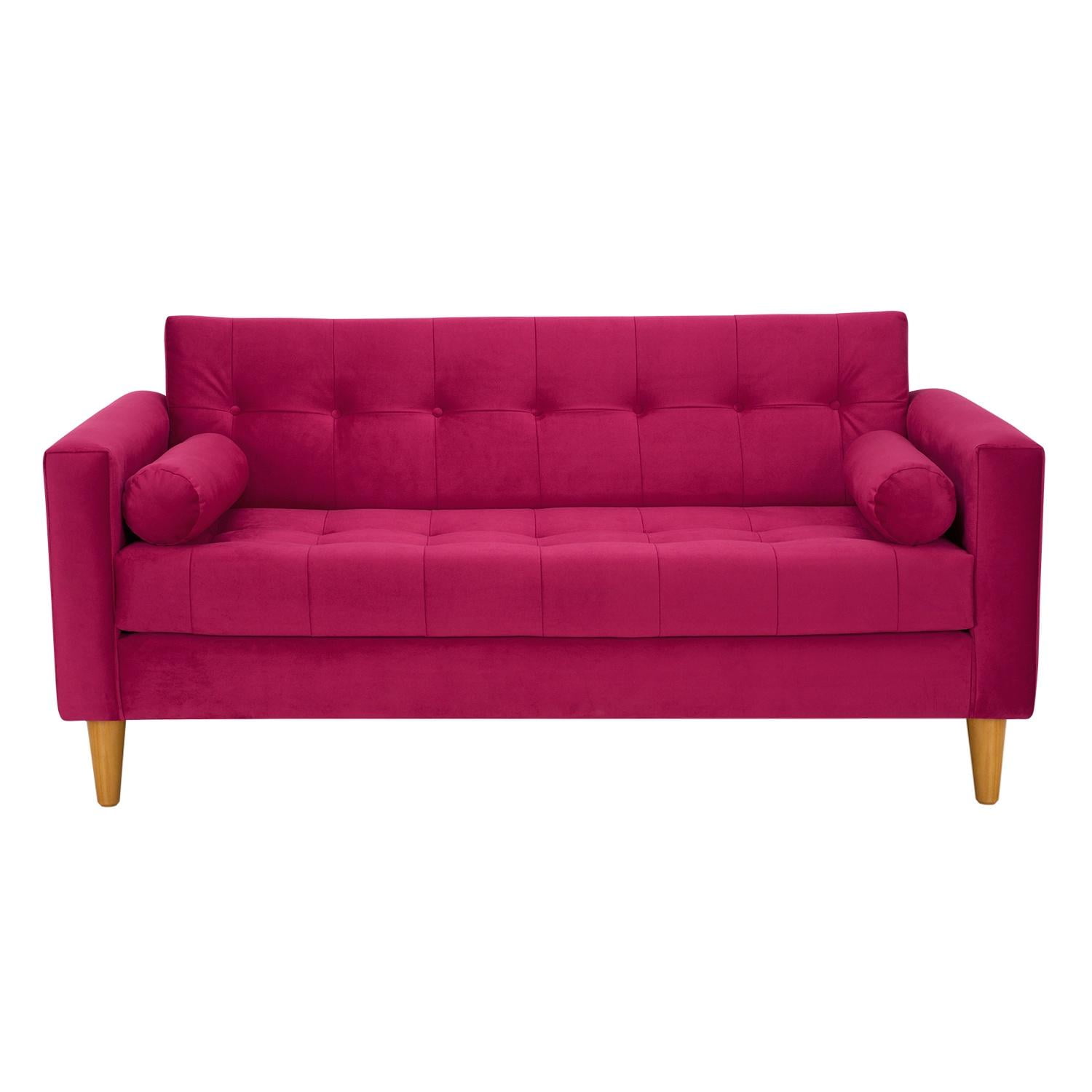 Sofa Retro 3C Felpa 04 Burdeo | Lider