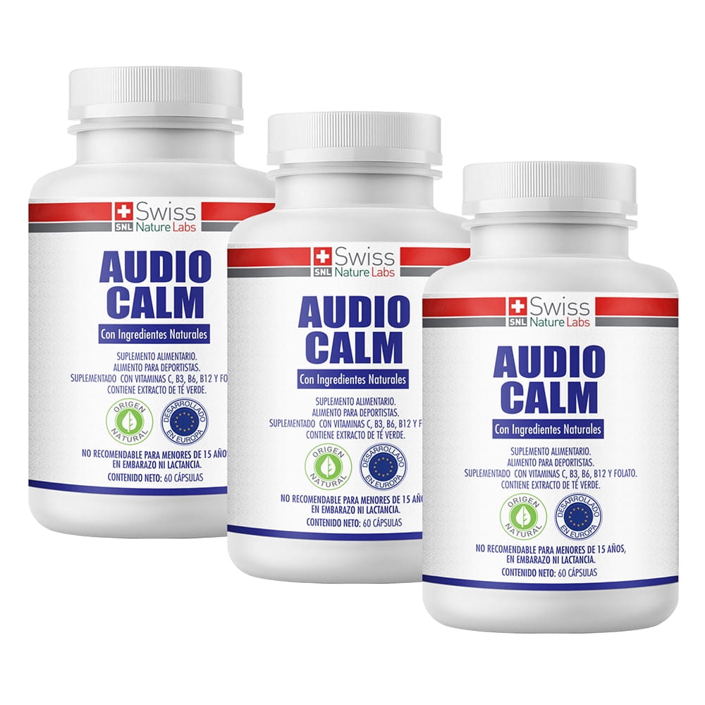 Pack 3 Audio Calm Salud Auditiva 180 Capsulas | Lider