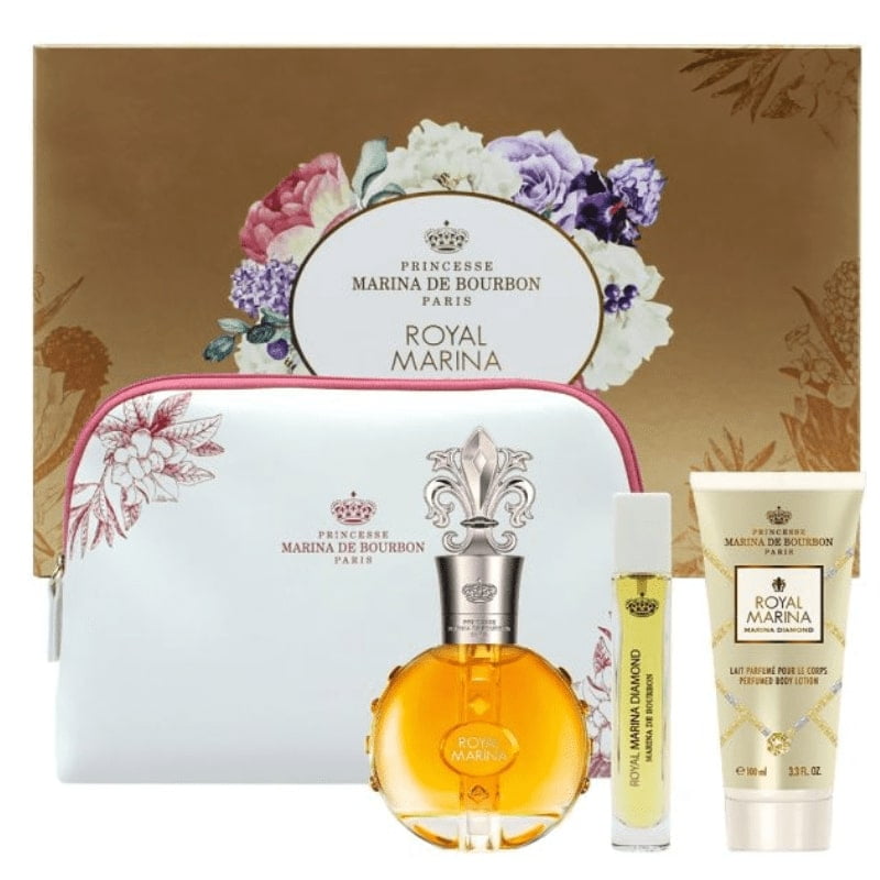 Marina De Bourbon Royal Marina Diamond Edp 100 Ml + Bl 100 Ml + Edp 20 ...