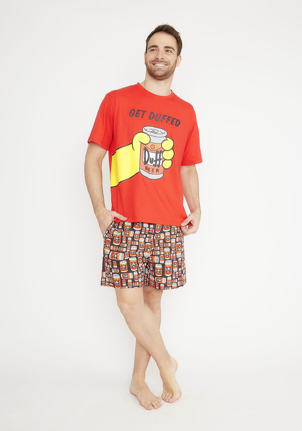 Pijama Hombre Simpson Rojo Talla L | Lider