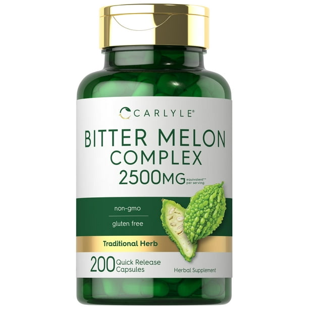 Suplemento Carlyle Bitter Melon, cápsulas de 2500 mg, 200 unidades | Lider