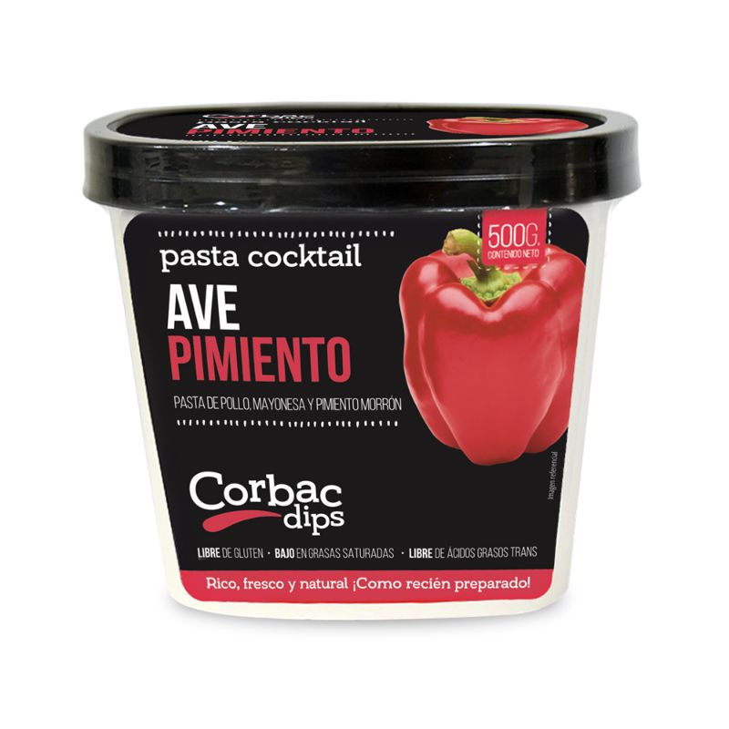 Pasta de pollo, mayonesa y pimiento morrón, 500 g | Lider