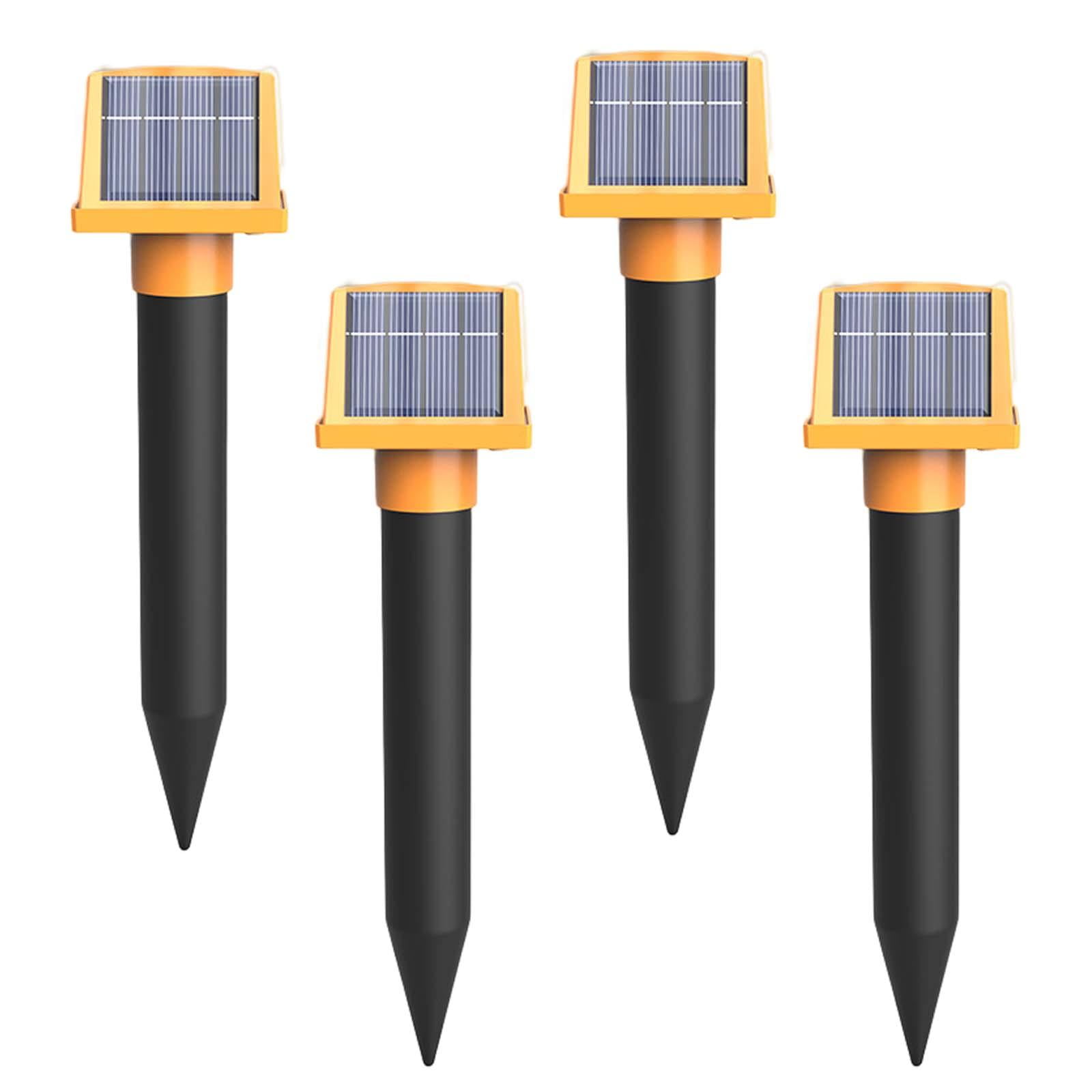 Repelente Solar para Topos, Ardillas, Huertos, Set de 4 | Lider
