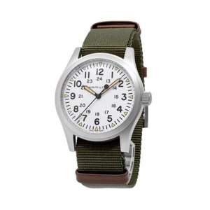 Reloj Hamilton Khaki Field Nylon Strap White Dial Mechanical