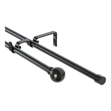 Set Barras para Cortina Doble 13/16 Mm Extensible 120-200 Cm Blanco ...