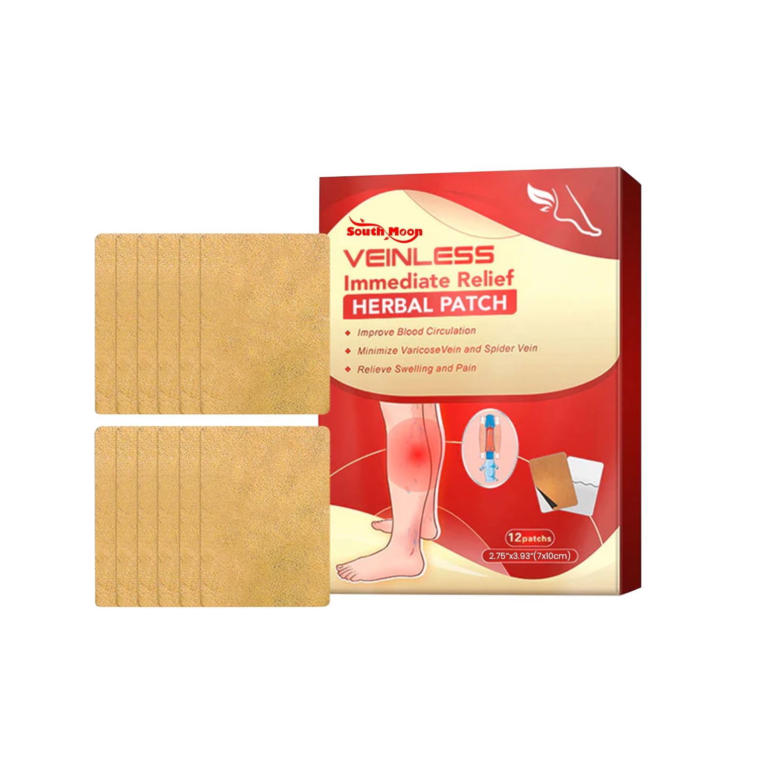 Varicose Vein Patch Circulation Paste for Legs Soothing Leg Treat ...