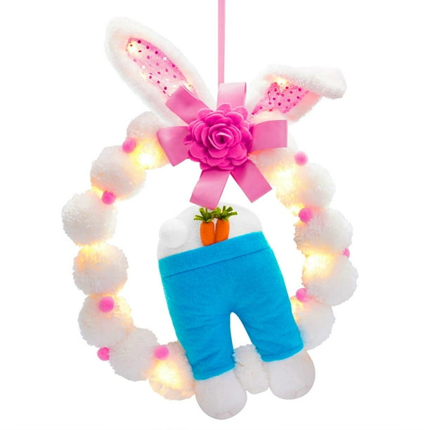 Guirnalda De Conejo De Pascua Corona De Pascua Para La Celebración De ...