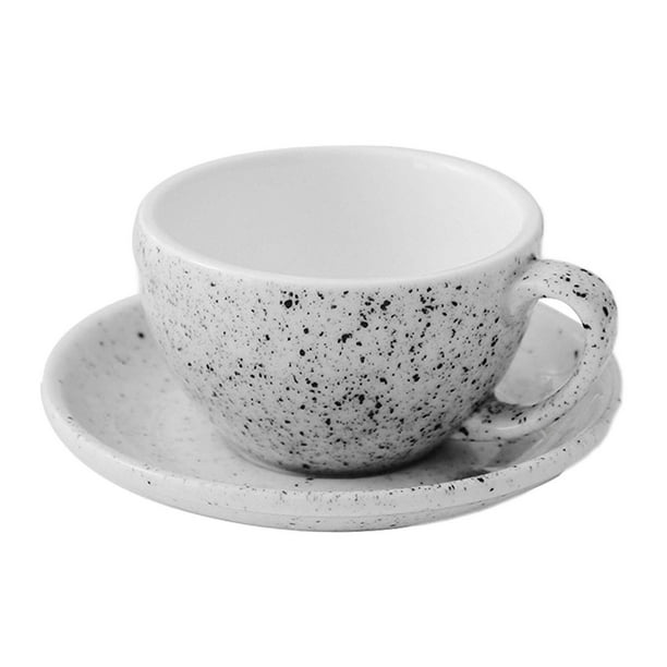 Juego de taza de cerámica para café con leche, 300ml, incluye platillo ...