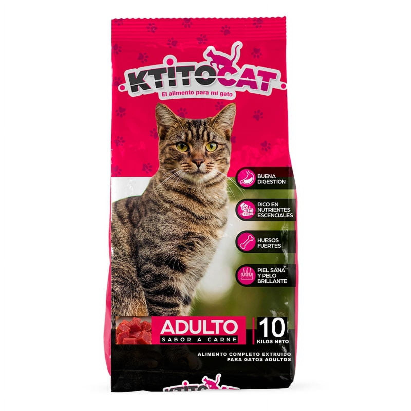 Alimento Gato Adulto Sabor A Carne 10 Kg | Lider