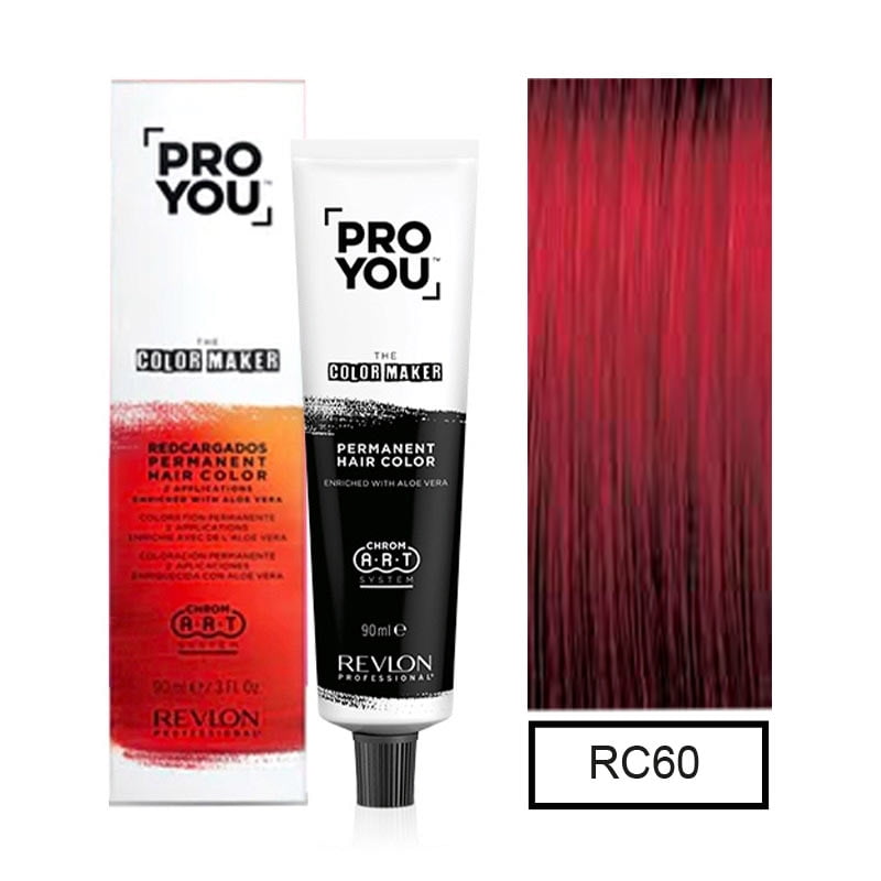 Tintura Rc60 Pro You Rojo Puro 90ml mas oxidante | Lider