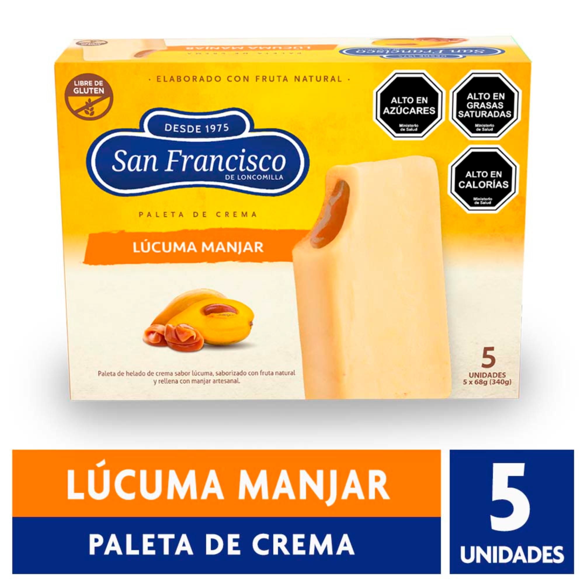 Helado Paleta Lúcuma Manjar Caja | Lider
