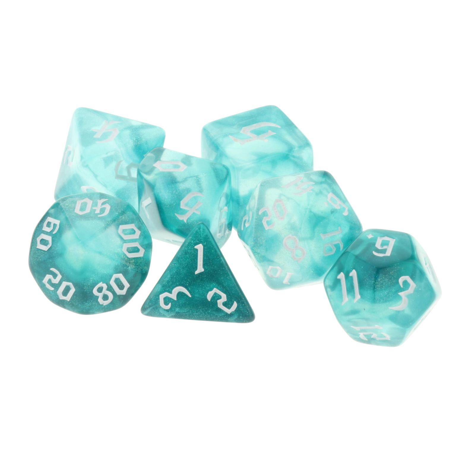 Juego De Dados Multifacéticos De 7 Piezas, Juegos De Mesa, Accesorios ...