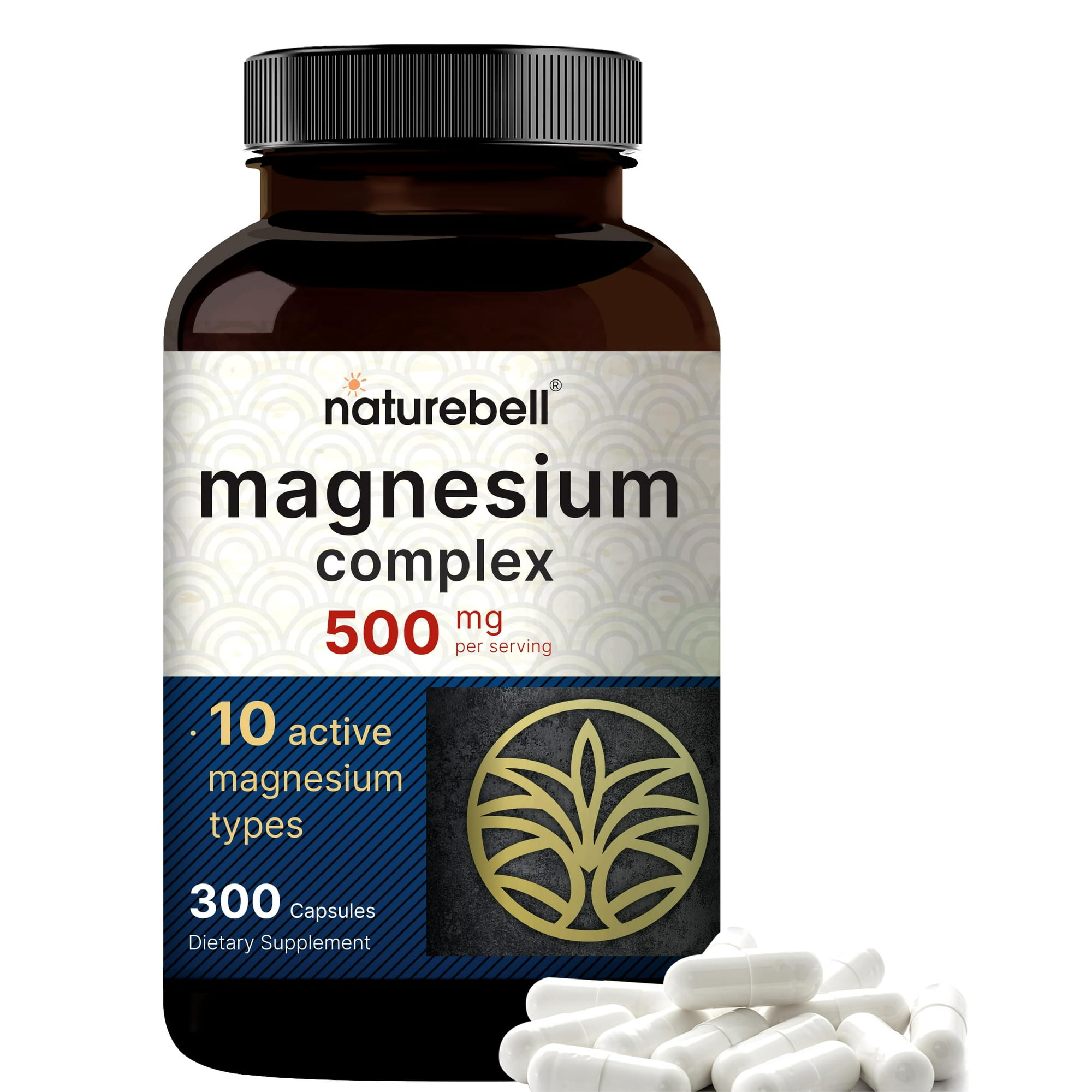 Suplemento NatureBell Magnesium Complex 500 mg 300 cápsulas | Lider