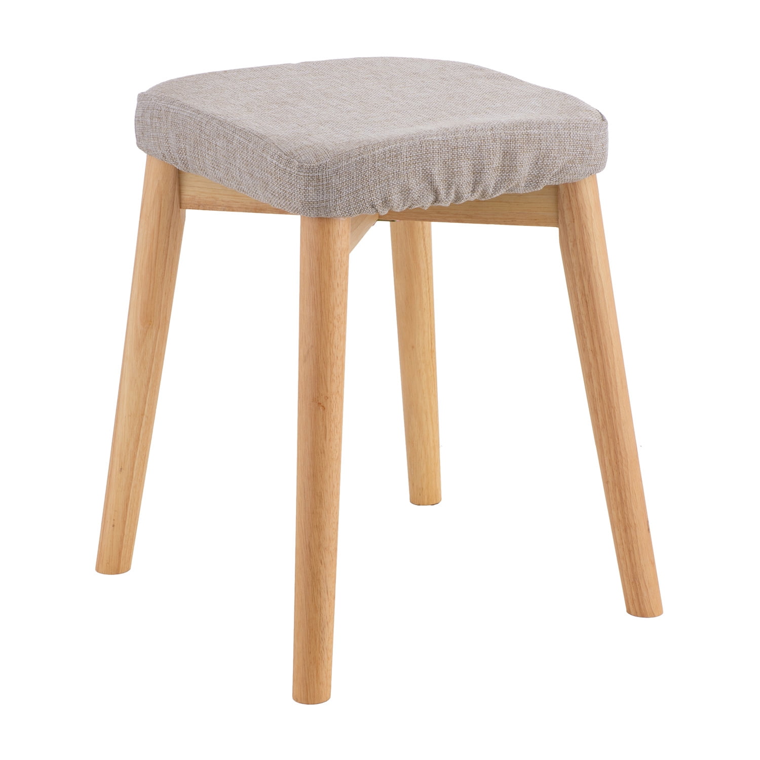 Piso Bajo Madera Clara 45 Cm Albert Acolchado Gris | Lider