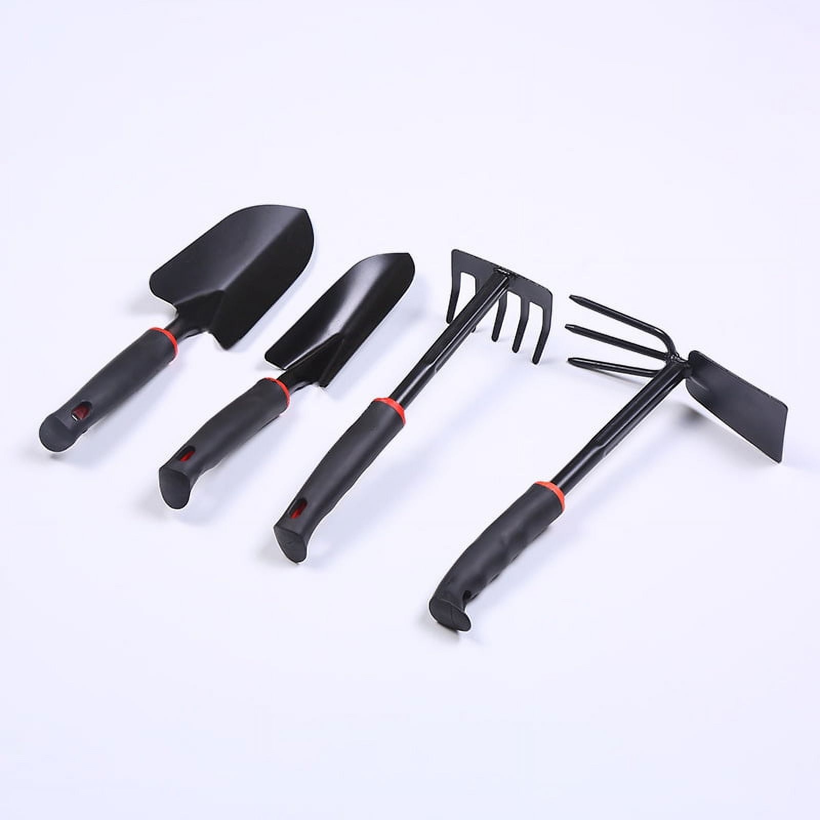 4pcs Garden Hand Tool Set, Wide Shovel Hand Cultivator Rake, Double ...