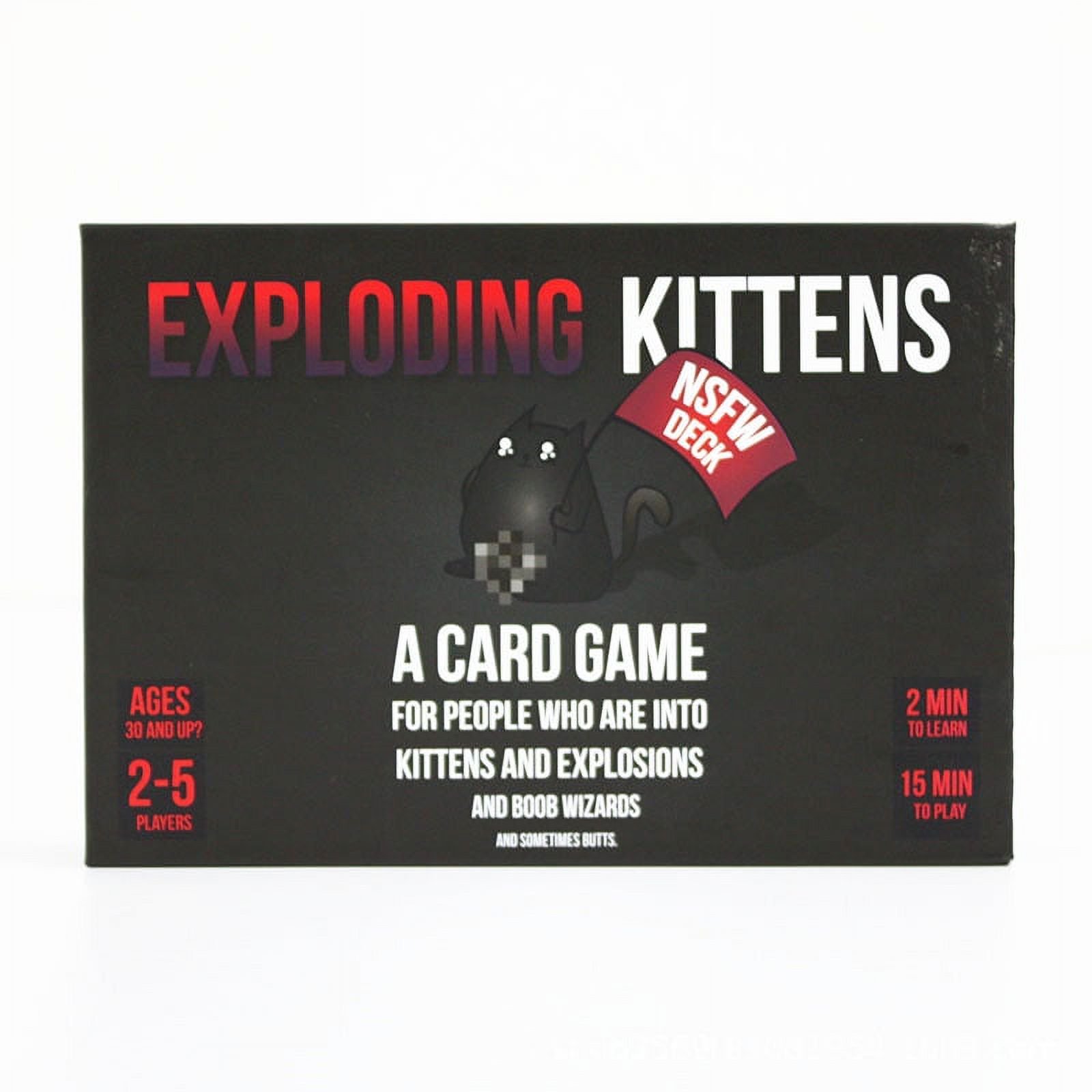 Red Exploding Kittens Family Party Strategy Table Game Fun Adult Board ...