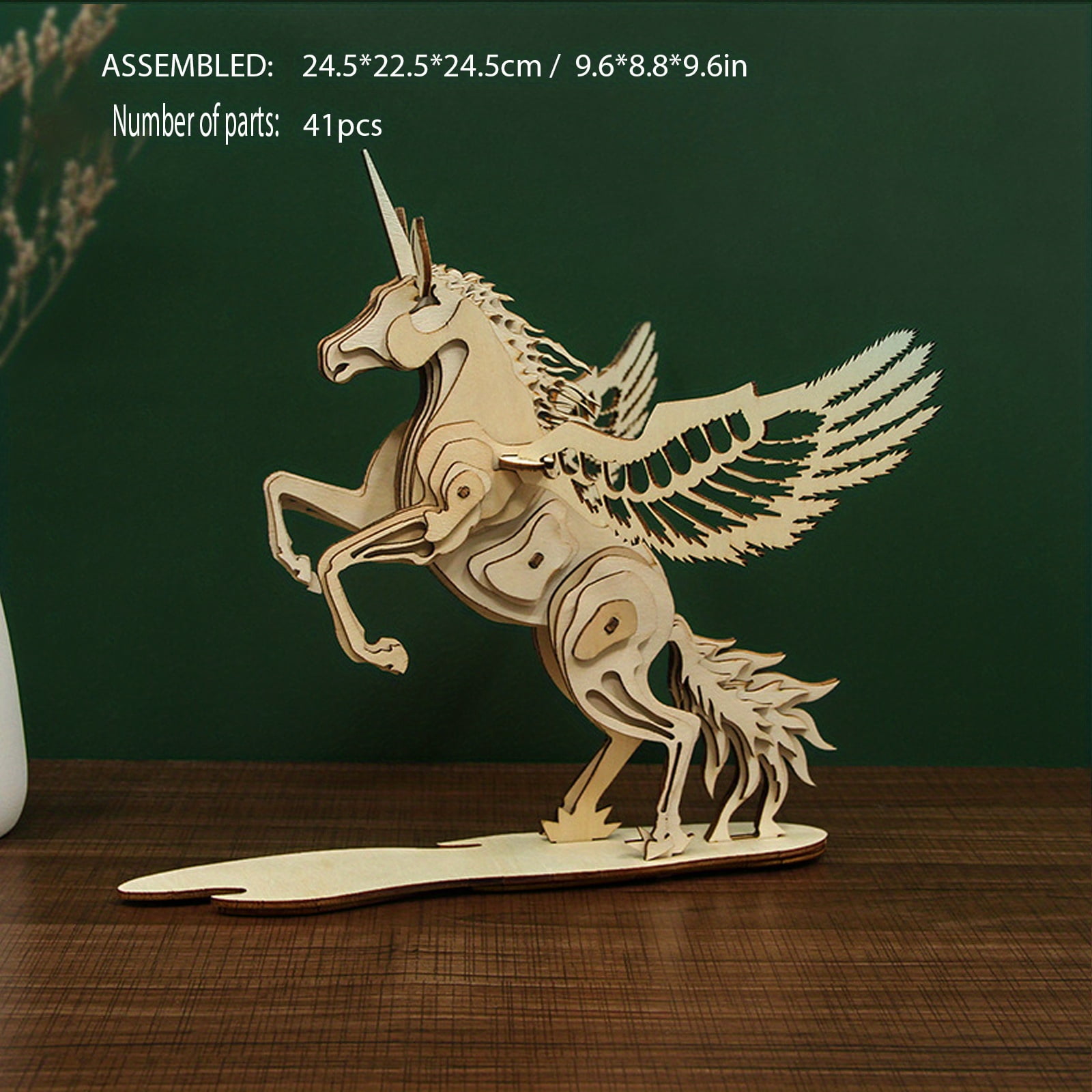 3D Wooden Puzzle For Adults, Unicorn, Eagle, Owl, Brain Teaser Puzzles ...