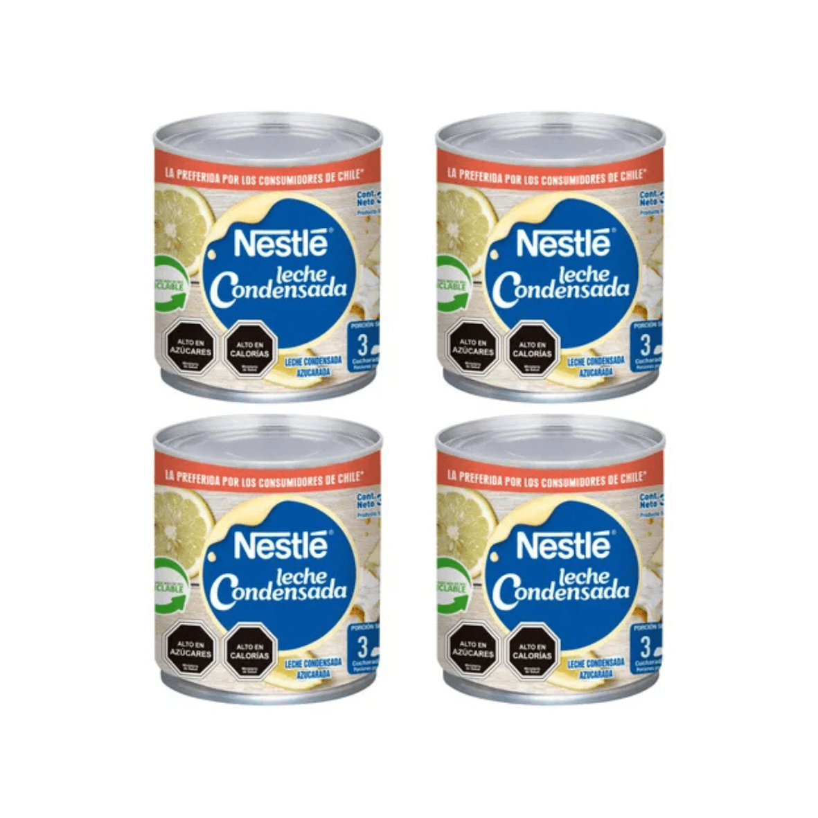 Pack x4 leche condensada Nestlé® tarro 397g | Lider