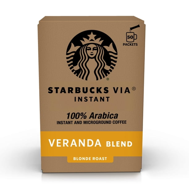 Café instantáneo Starbucks VIA Veranda Blend, 50 paquetes | Lider