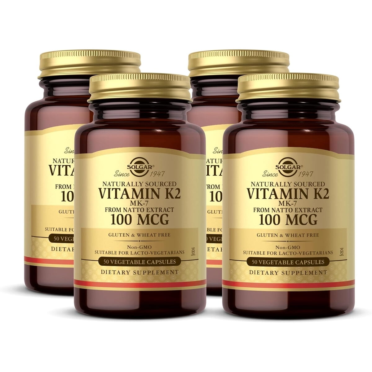 Vitamina K2 Solgar MK7 100mcg 50 Capsulas Vegetales | Lider