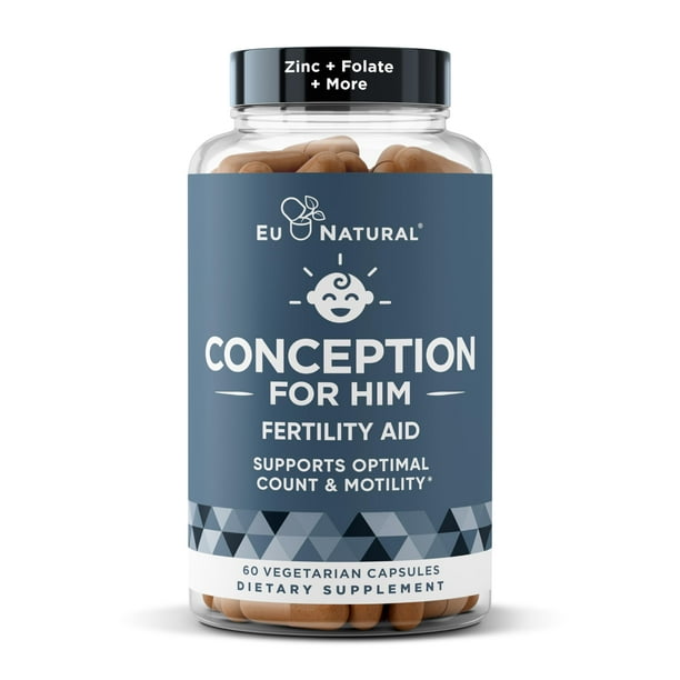 Fertility Supplements Eu Natural Conception para él, 60 cápsulas | Lider