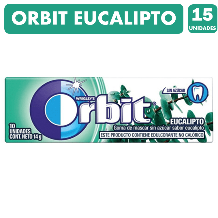 Orbit - Goma De Mascar Sabor Eucalipto (Caja Con 15 Un) | Lider
