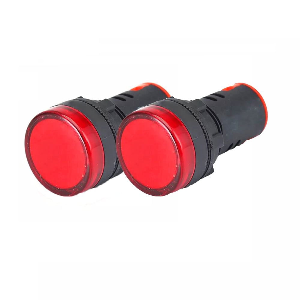 Luz Piloto Led Rojo 22mm 220v Pack 2 Unidades | Lider