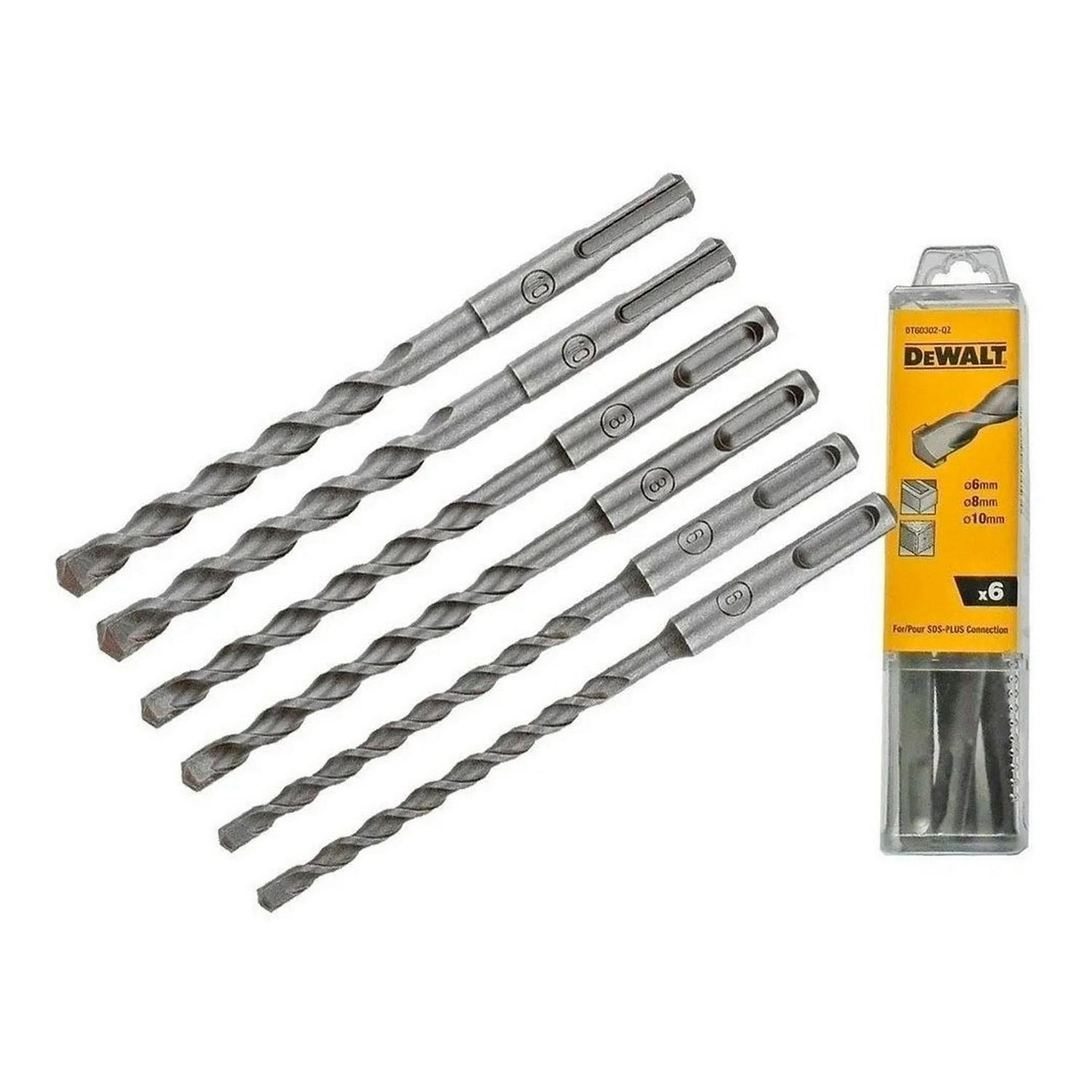 Set 6 Brocas Sds Plus Dewalt Dt60302 amarillo | Lider