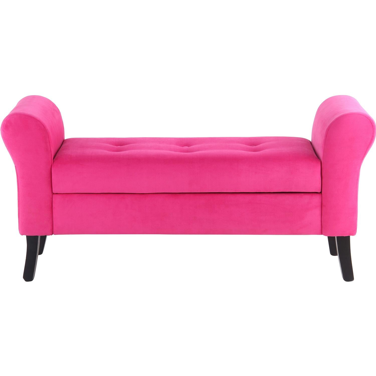 Banqueta Baul Lua 2C Felpa 20 Fucsia | Lider