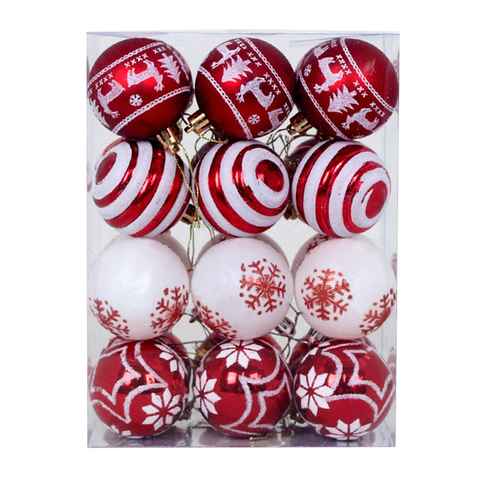 24 Bolas De Navidad Para Decorar, Adornos Navideños Para Fiestas, Hogar ...