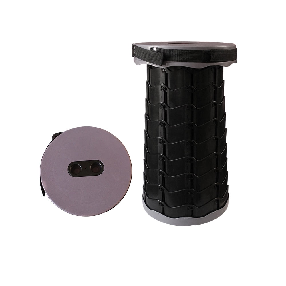 Taburete Piso Plegable Camping Retráctil Gris | Lider