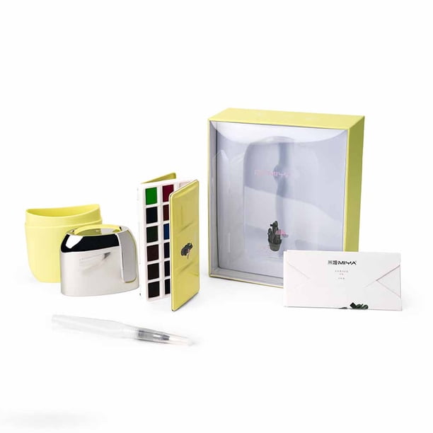 Set De Himi - Miya 18 Colores De Acuarela+ Pincel+papel | Lider