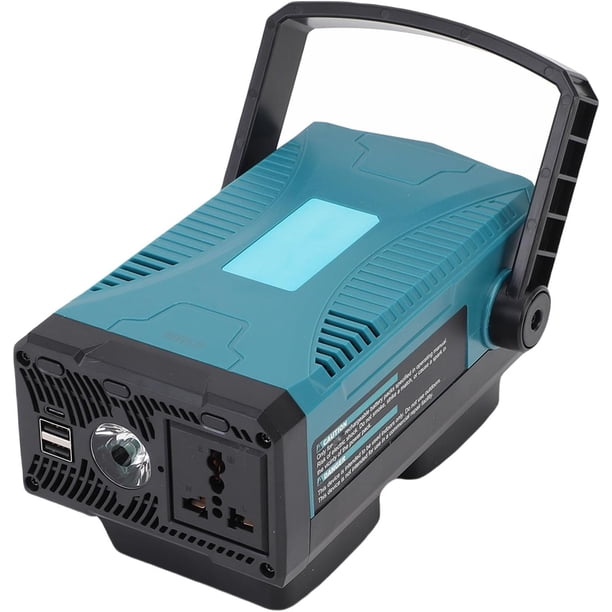 Inversor de Energía de 300W DC a AC DC18V a AC110V con 1 Toma 2 Puertos ...