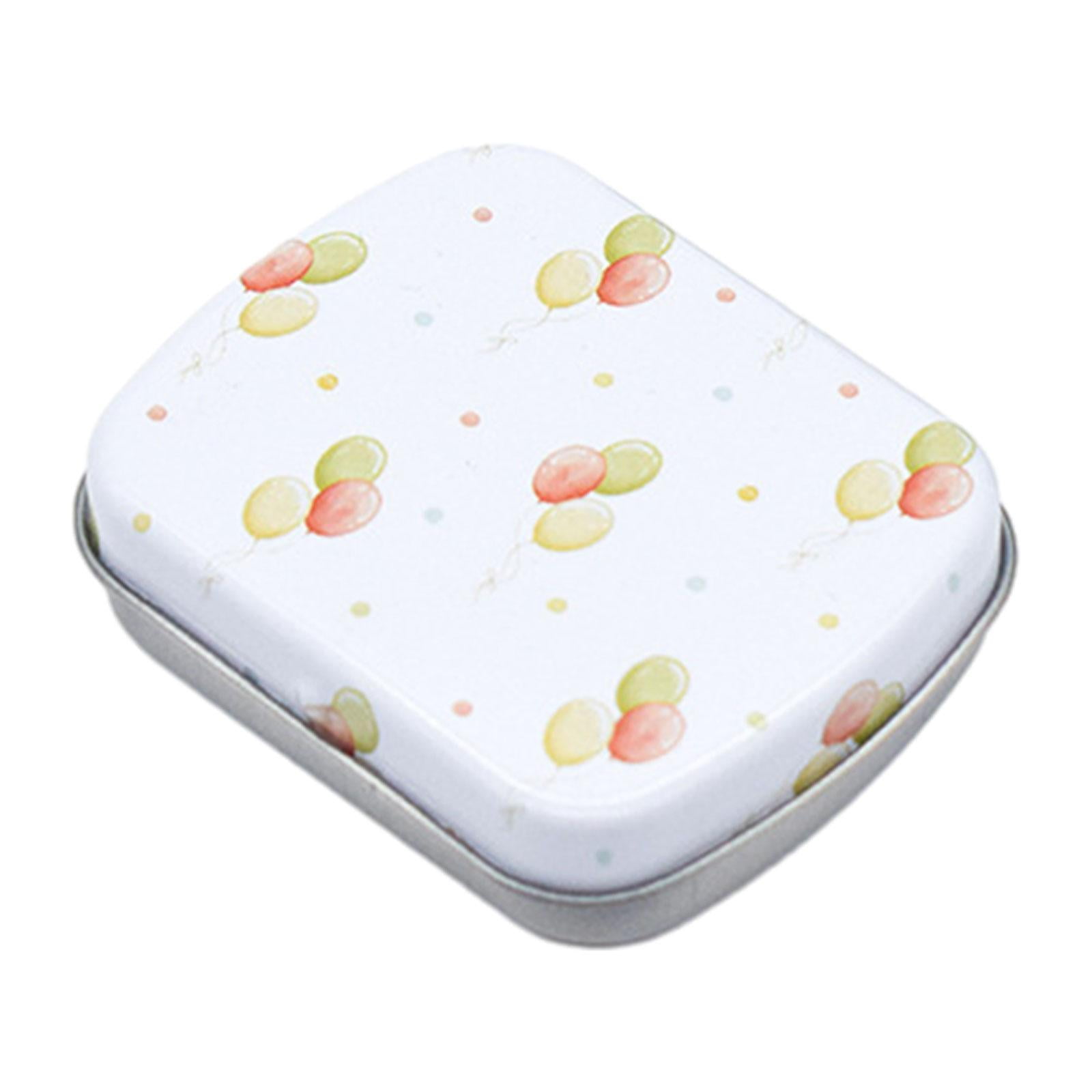 Contenedor De Caja De Lata Con Bisagras De Metal Con Tapa, Lata De Lata, Caja De Dulces, Mini ...