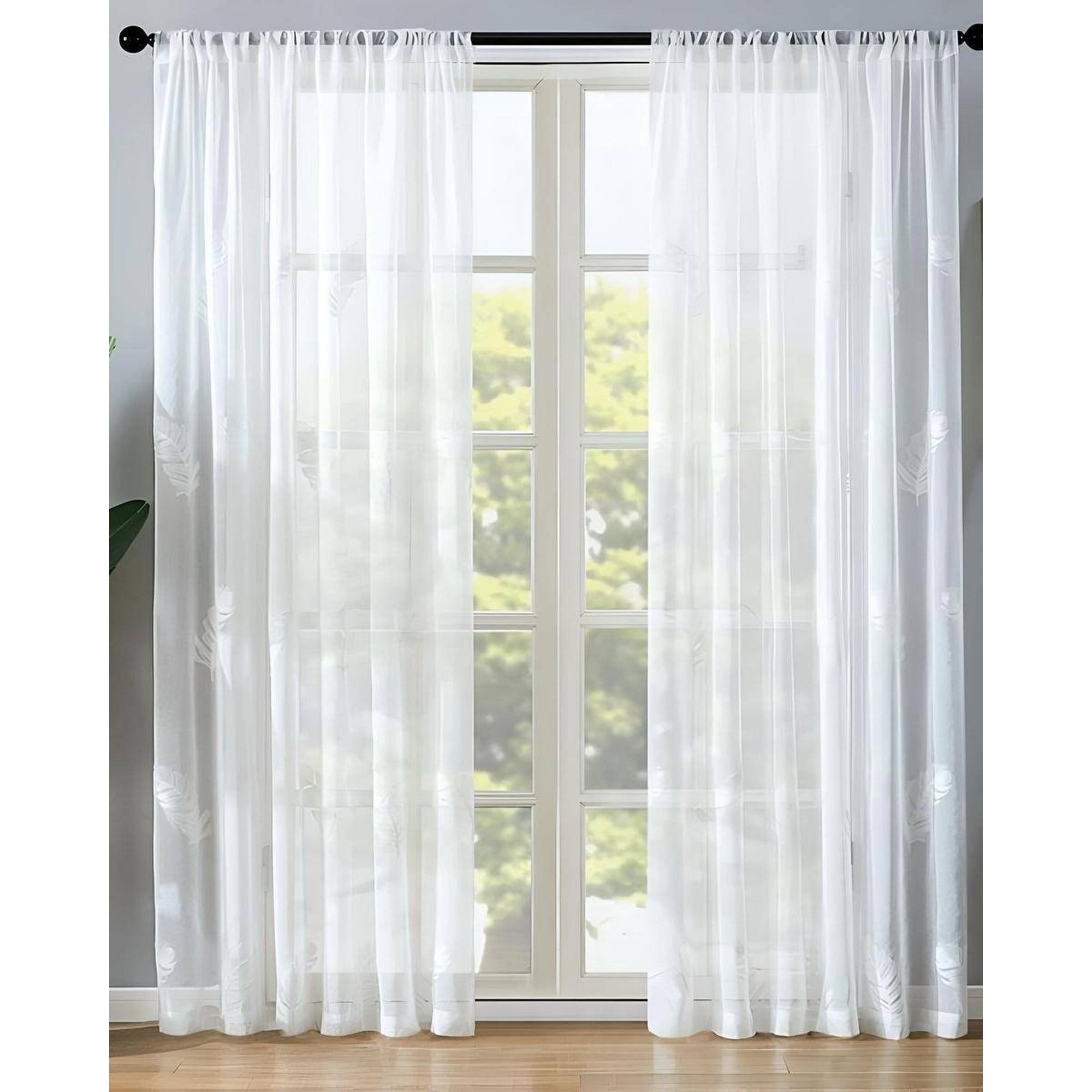 Pack de Visillo transparente con textura 140x230cm | Lider