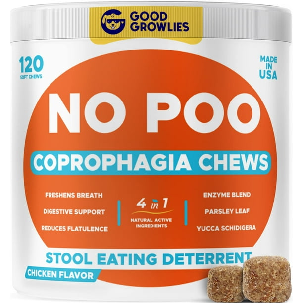 Tratamiento de coprofagia Chew No Poo para perros Goodgrowlies | Lider