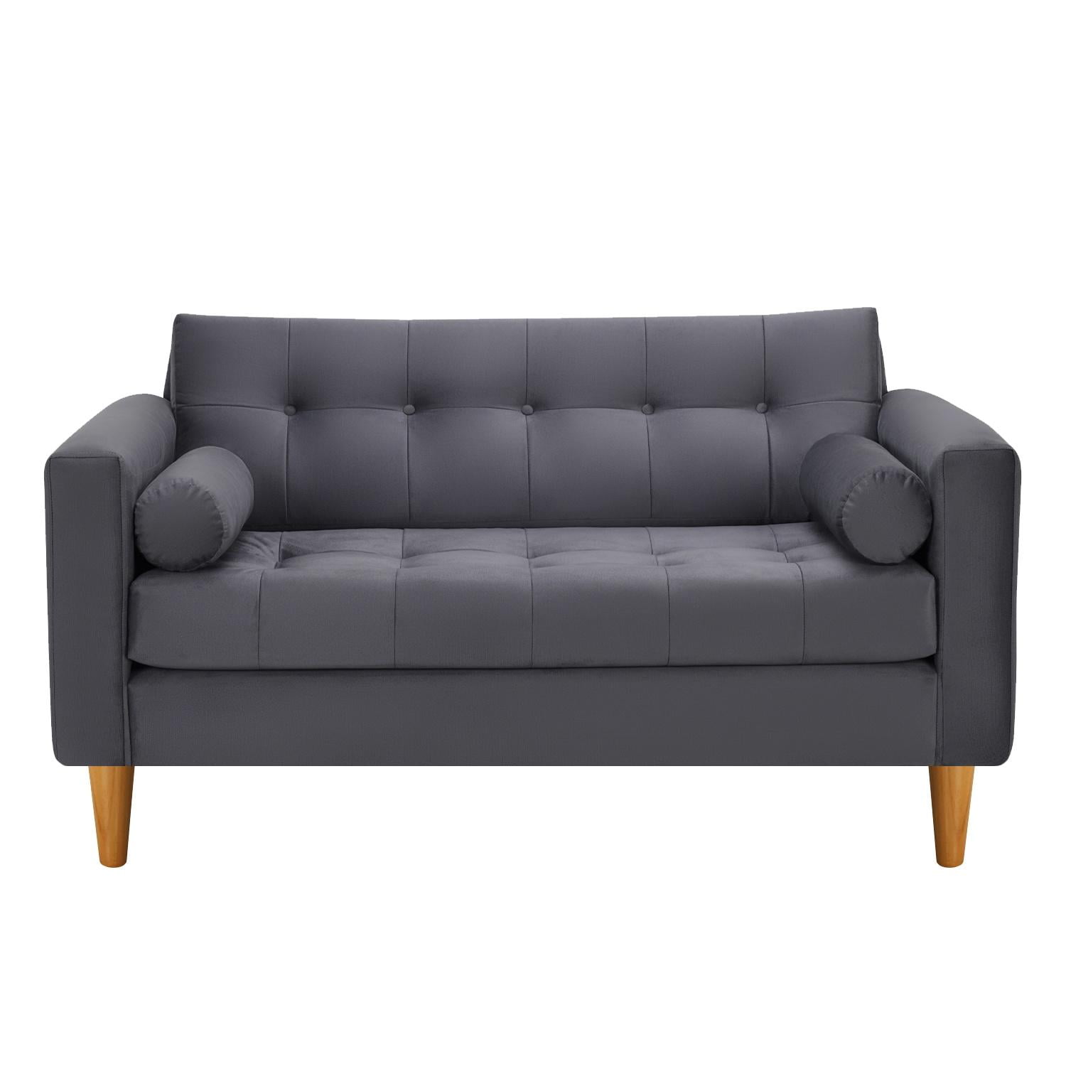 Sofa Retro 2C Felpa 04 Gris | Lider