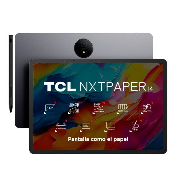 Tablet TCL NXTPAPER 14 256GB + Lápiz | Lider