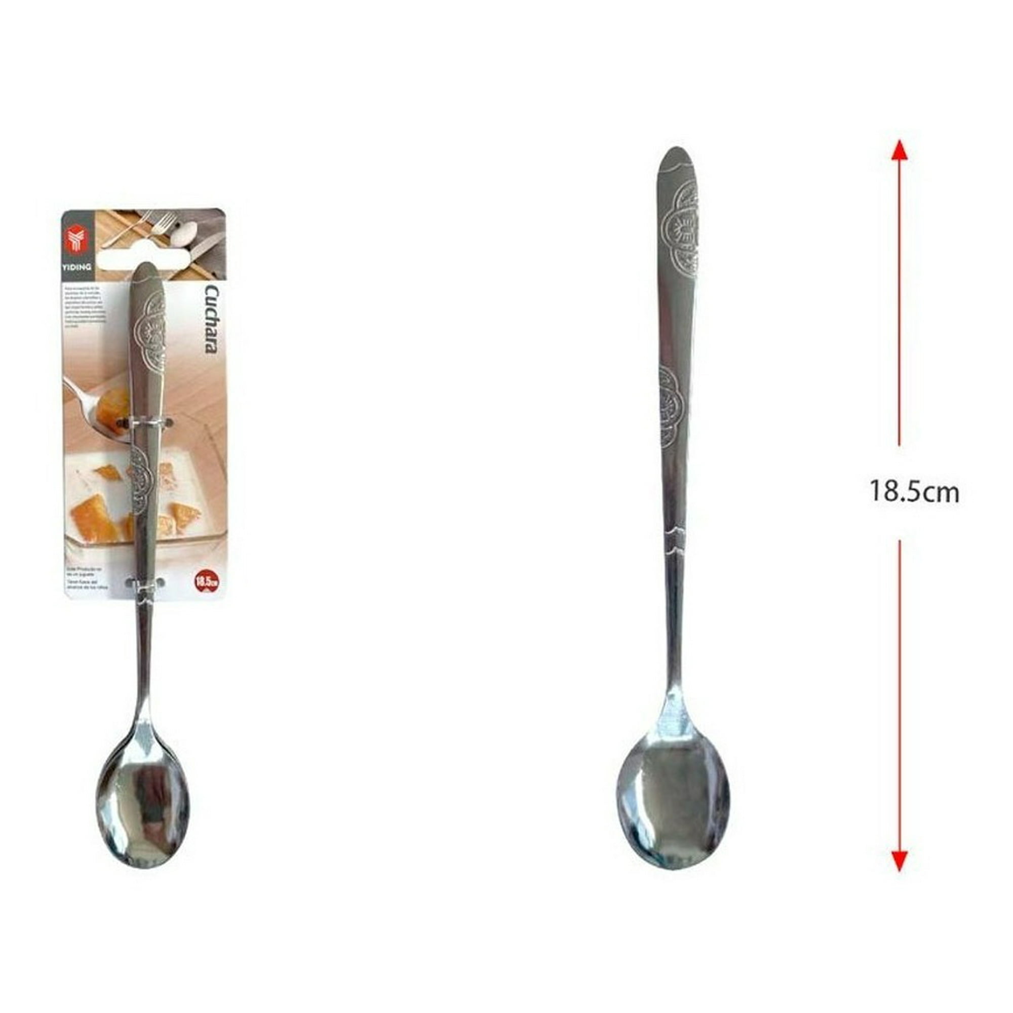 Cuchara Postre 100% Acero, 18,5 Centímetros. | Lider