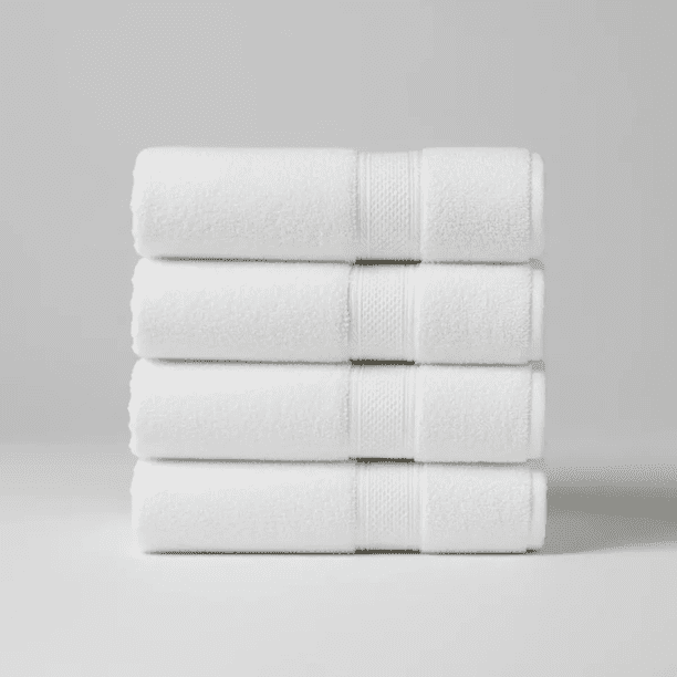 Pack 4 Toallas Chiteco 100% Algodón 400g Baño 135 X 70 Cm Color Blanco ...