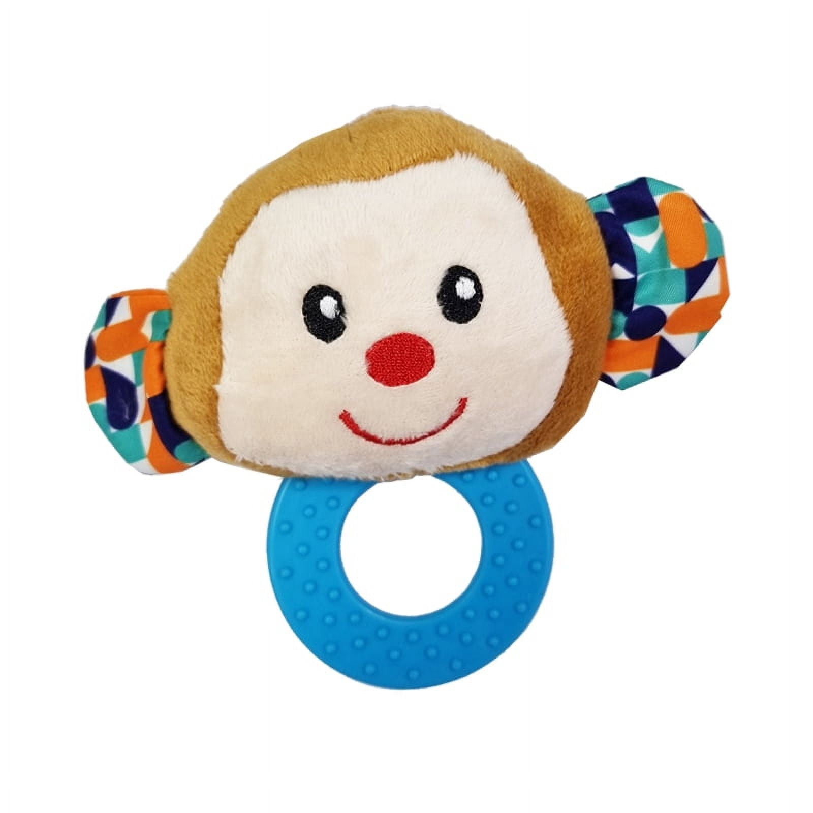 Sonajero Peluche Mordedor Rasca Encias Dentincion Bebe (Monito) | Lider