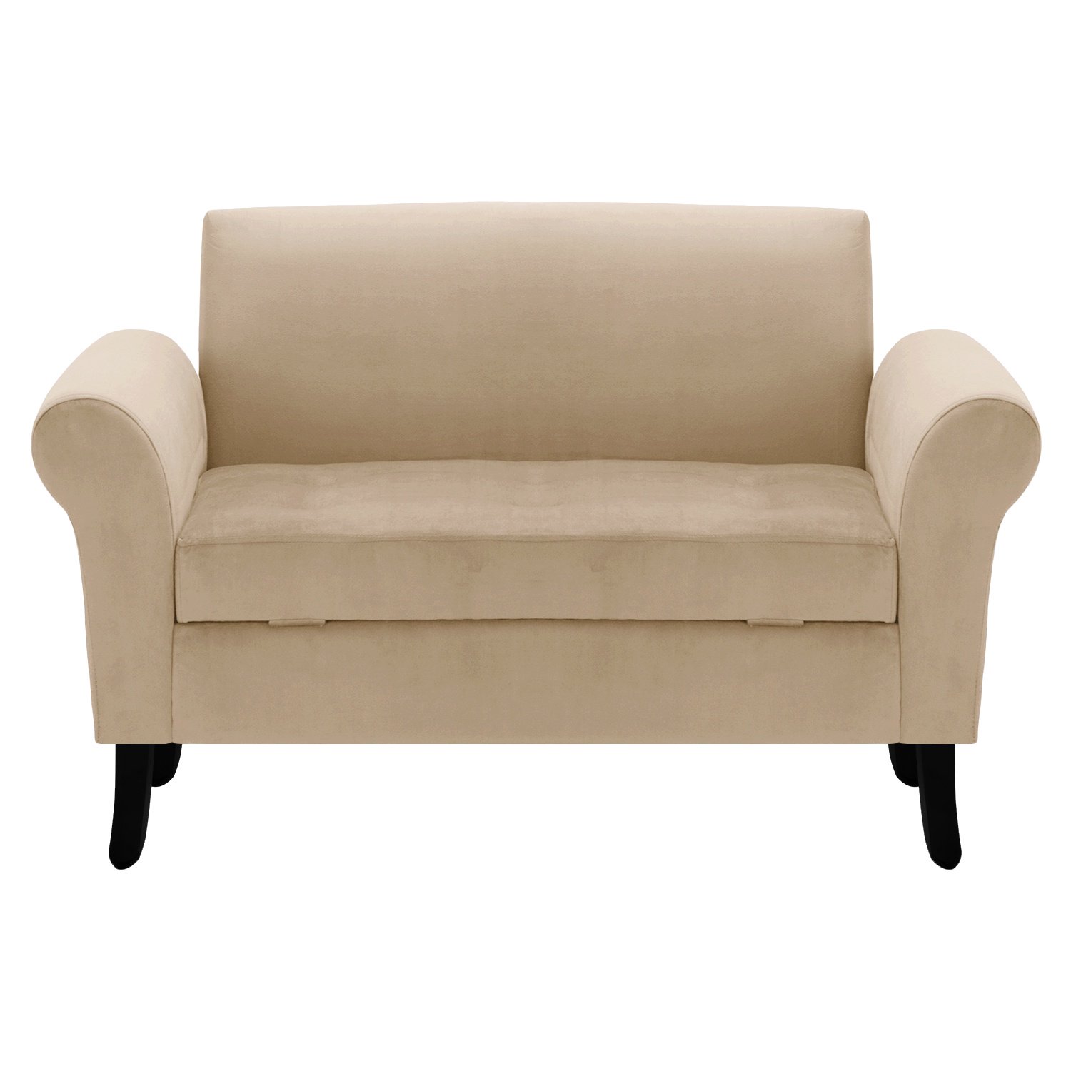 Banqueta Baul + Respaldo Lua 2c Felpa 20 Beige | Lider